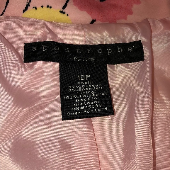 Apostrophe | Skirts | Apostrophe Pink Floral Blazer Jacket Skirt Set P ...